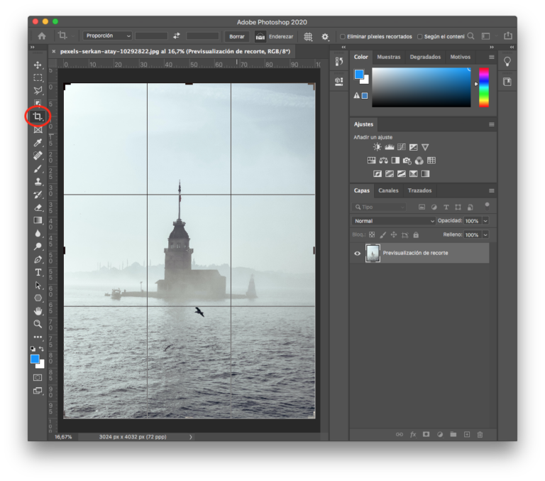 Truco para mostrar guías de composición áurea en Photoshop - Blog ...